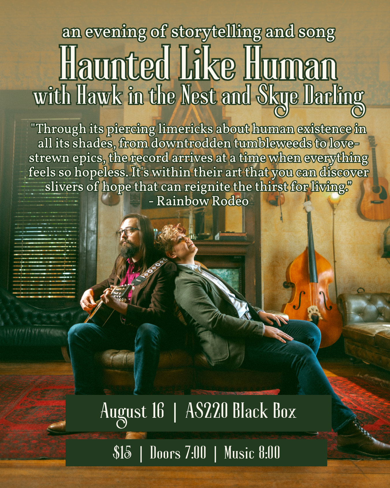 Haunted Like Human + Hawk in the Nest + Skye Darling | Events In ...